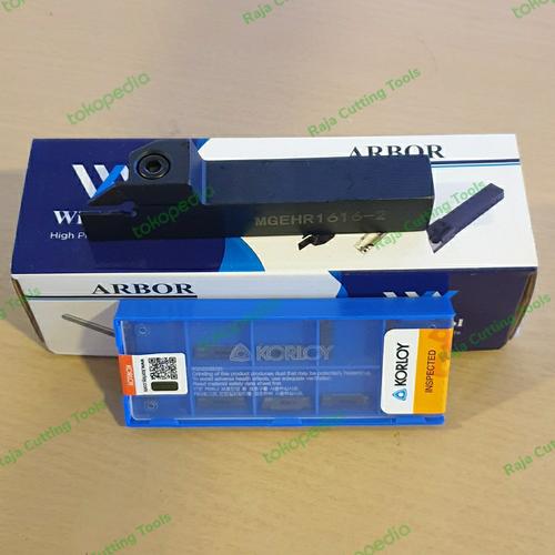 Jual Paket Holder MGEHR 1616-2 dan Insert MGMN 200M Korloy Original - Jakarta Barat - Raja ...