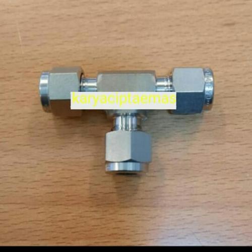 Jual Tee union connector ss316 OD 1/2"inch/stainless steel 316 ...
