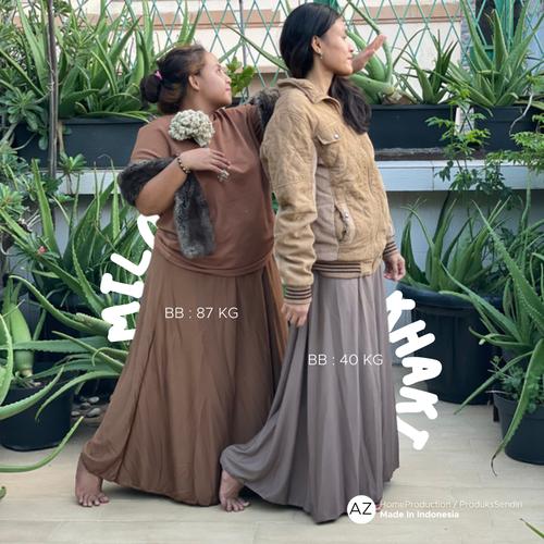 Promo Rok Polos Mayung Muslim Hyget Super Panjang / Bawahan Wanita ...