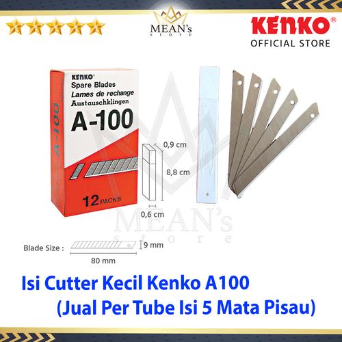 Jual Isi Cutter Kenko A-100 / Pisau Cutter Kecil / Reffil Cutter A100 ...