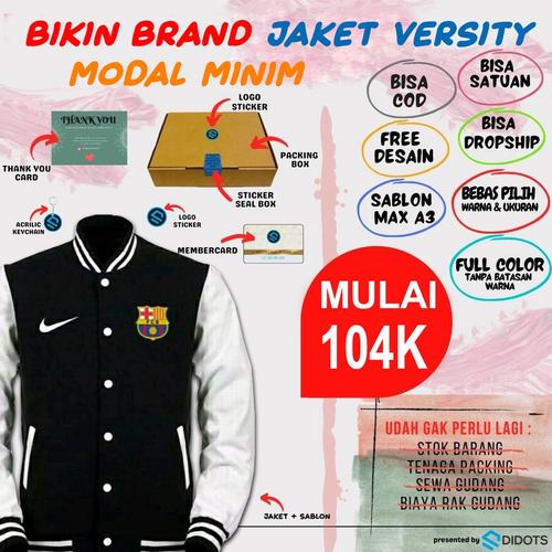 Jual Jaket Versity Custom Logo Desain Sesukamu - Kota Yogyakarta ...