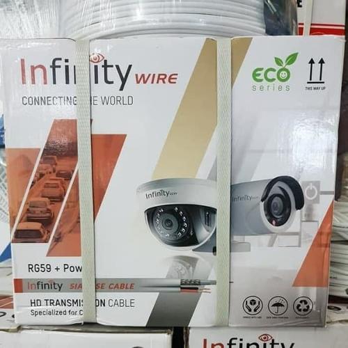 Jual Kabel Cctv Infinity Coaxial Rg59+POWER 300M Kabel Cctv 300m Roll ...
