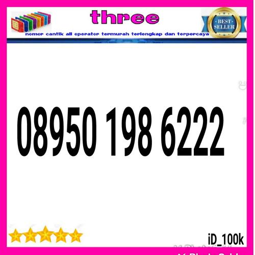 Jual Nomor Cantik Kartu three 08950 198 6222 seri triple 222 in04 ...