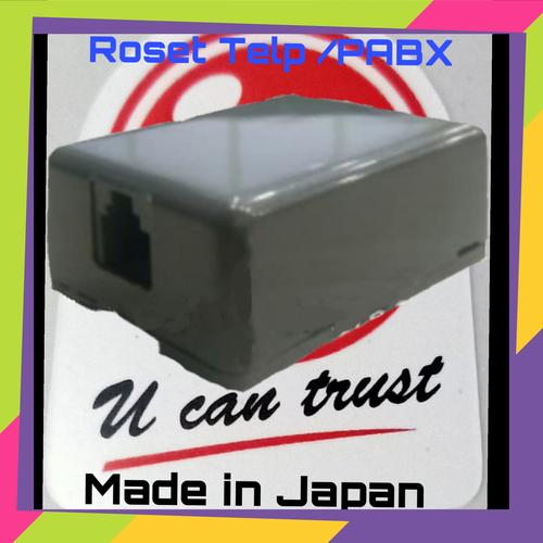 Jual Roset Konektor Telepon Telkom PABX 4pin Original Japan Quality ...