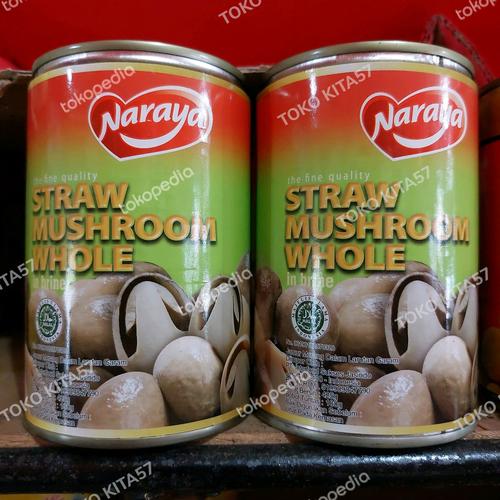 Jual NARAYA STRAW MUSHROOM WHOLE IN BRINE 425G / JAMUR MERANG KALENG ...