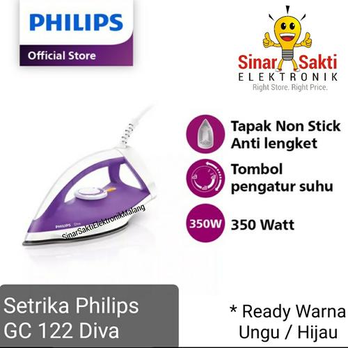 Jual Setrika Philips GC 122 GC122 Diva Promo Malang Gosokan Strika ...