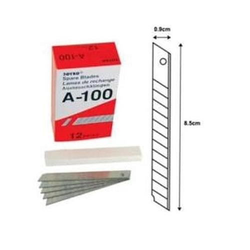 Jual Isi Pisau Cuter Kecil A100 Kenko Cutter Blade A-300 - per tube isi ...