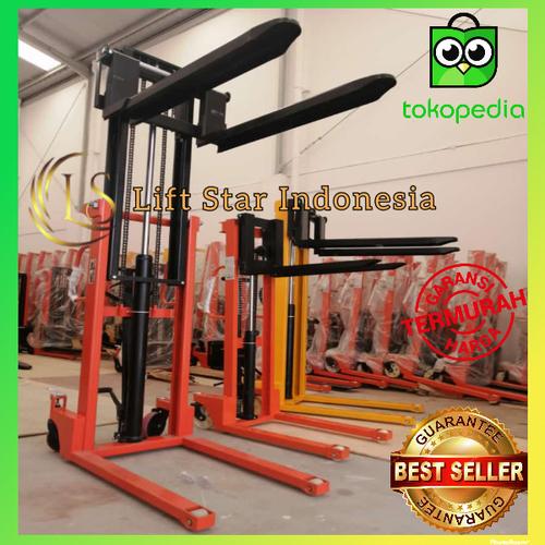 Jual hand stacker 1ton / 2meter / hand pallet / handlift / hand forklif ...