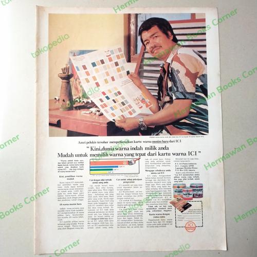 Jual Iklan jadul Cat ICI dengan model pelukis Amri Yahya - original ...