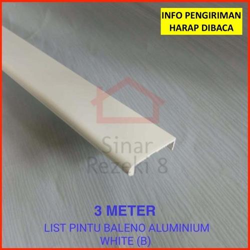 Jual Pintu Aluminium PUTIH Edging Frame Profil Lemari Minimalis White ...