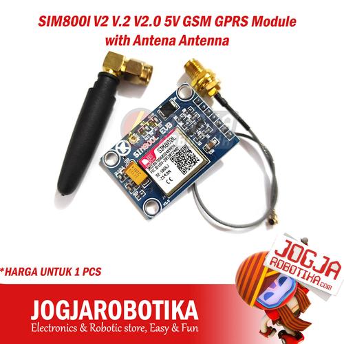 Jual SIM800l V2 V.2 V2.0 5V GSM GPRS Module with Antena Antenna - Kab ...