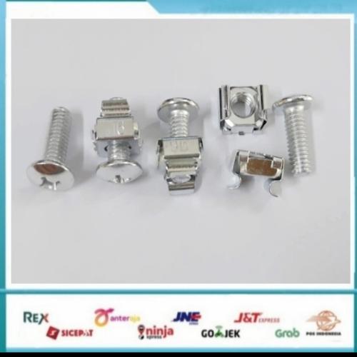 Jual CAGE NUT MUR BAUT RACK SERVER STAINLESS STEEL ATAU LAPIS GALVANIS ...