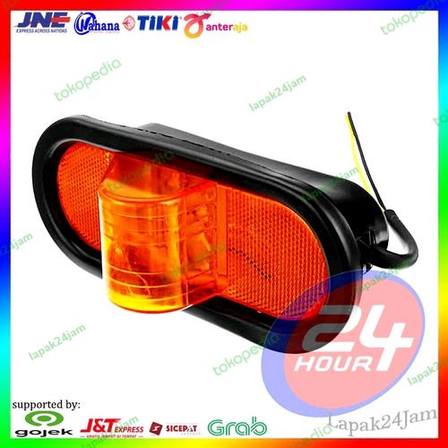 Jual Lampu LED Truk / Lampu Samping LED / LED Side Lamp Oval / Truck LEDs - Merah - Jakarta ...