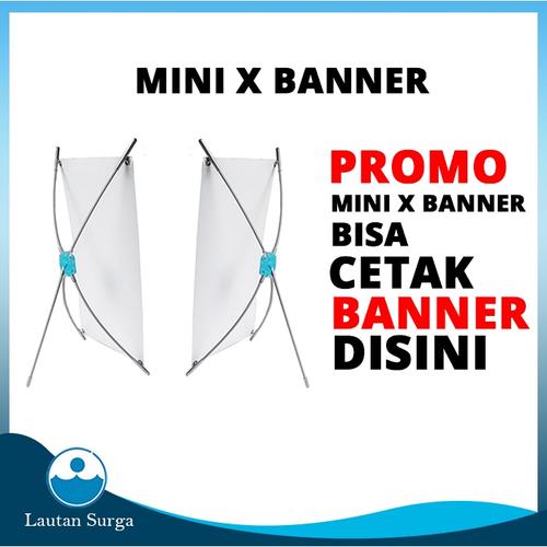 Jual Mini X Banner A3 MURAH [ IMPORTIR ] Stand Promosi Kerangka Putih ...
