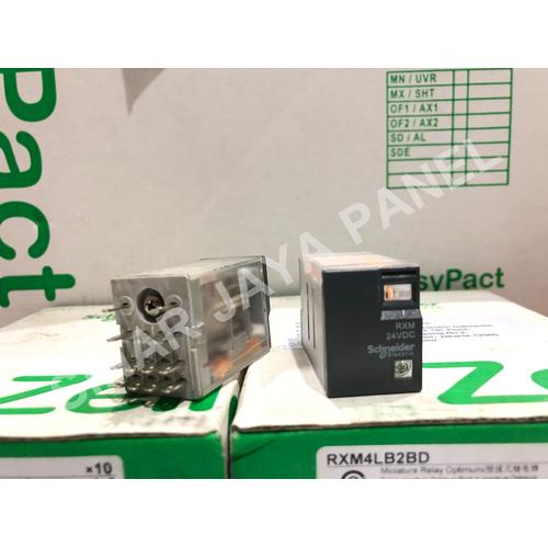 Jual RELAY PLUG IN SCHNEIDER 4CO 3A DENGAN LED 24VDC RXM4LB2BD ORIGINAL ...