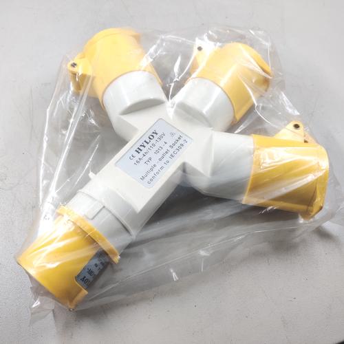 Jual Multiple Outlet Socket 3Way Industrial Connector 16A 110V 3pin ...