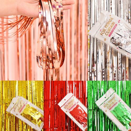 Jual Tirai Rumbai Backdrop Foil Kilat Dekorasi Tembok Ulang Tahun ...