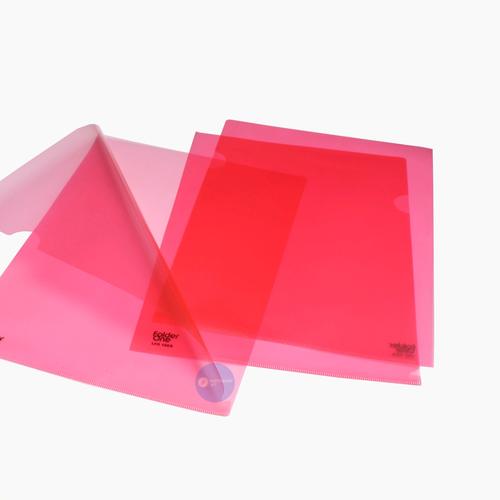 Jual [ PERPACK ]Map L / Map Bening Folder One A4 Warna - Merah ...