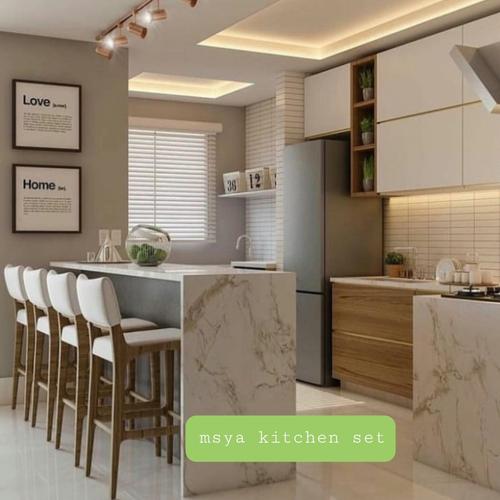 Jual meja island dapur / meja island makan /kitchen set minimalis ...