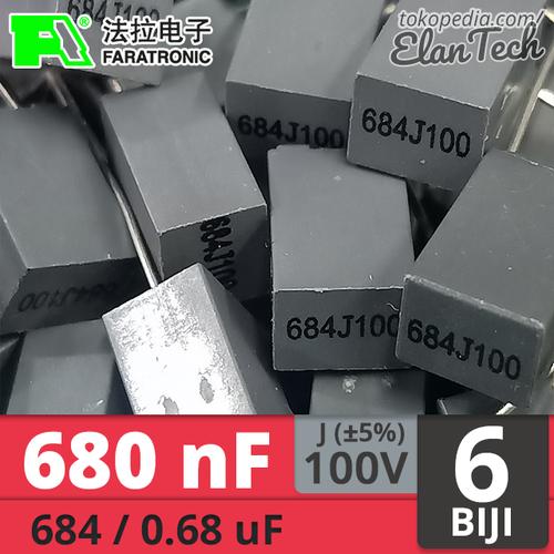 Jual Kapasitor MKM 680nF 680n / 684 / 100V J 6 pcs Capacitor Pack ...