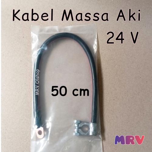 Jual KABEL MASSA AKI MOBIL JENIS SKUN & KEPALA AKI NS50 24V 50cm - Kab ...