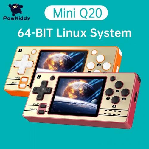 Jual POWKIDDY Q20 MINI - Retro Handheld Console 64GB - Game Nostalgia ...