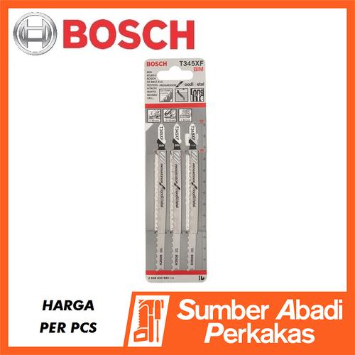 Jual BOSCH T345XF Mata Jigsaw Gergaji Kayu Besi Jig Saw Blade Metal T ...