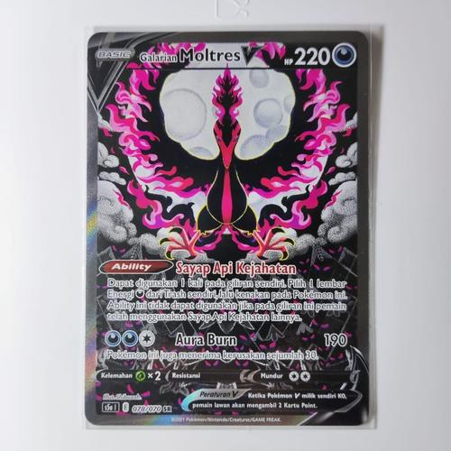Jual Galarian Moltres V SR AA (Alternate Art) 078/070 s5a Pokemon TCG Indo - Kota Semarang ...