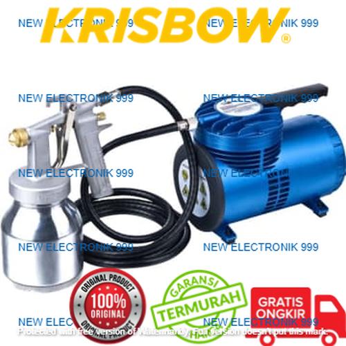 Jual Krisbow Kompresor Airbrush Portabel Dengan Spray Kit 1/4hp ...