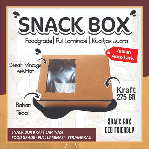 Jual Dus Kue / Snack Box / Kotak Snack Kue Cemilan Laminasi Dalam - Kab ...