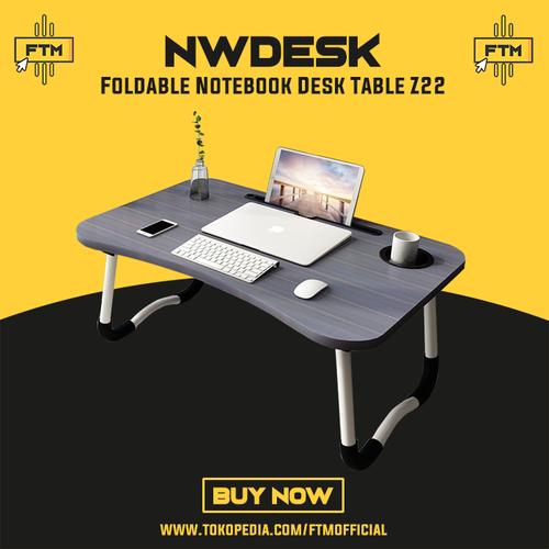 Jual WDESK Stand Meja Laptop Lipat Foldable Notebook Desk Table - Black ...