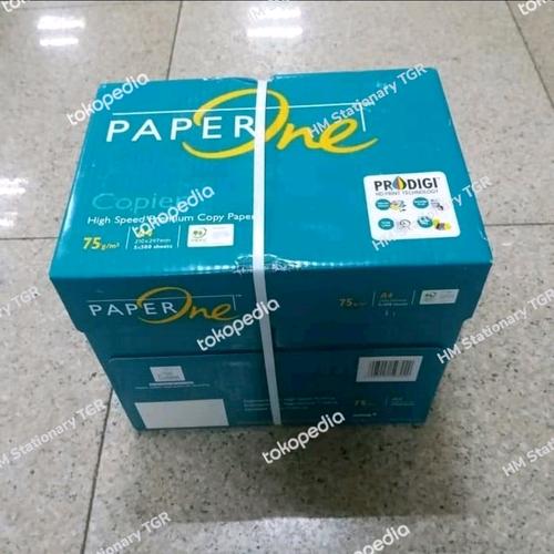 Jual Kertas A4 75gr Paperone (RIM) / Kertas HVS A4 75gr PO - Bola Dunia ...