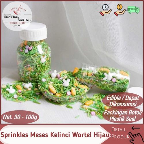 Jual Sprinkle Kue Meses Kelinci Wortel Hijau / Springkel Sprinkel ...
