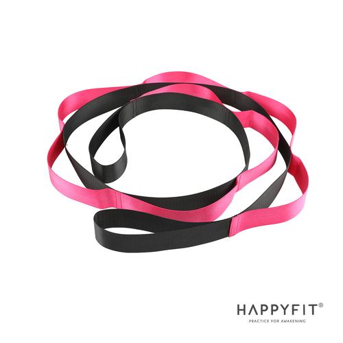 Promo HAPPYFIT 10 Loops Yoga Stretch Strap Nylon - Tali Stretching Yoga ...