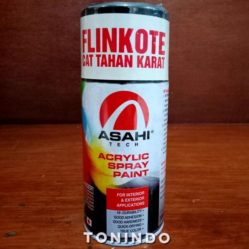 Jual Cat Semprot ASAHI Flinkote Cat Spray Paint Tahan Karat Warna Hitam ...