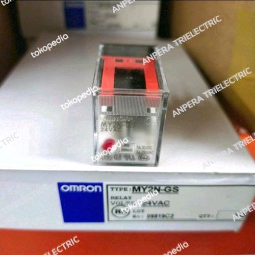 Jual RELAY OMRON MY2N-GS 24 VAC 8 PIN/KAKI RELAY MY2N-GS 24VAC 8 KAKI ...