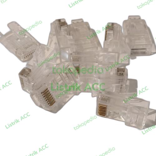 Jual Konektor Jack RJ 45 Cat 6 / RJ45 Cat 6 - Jakarta Barat - Listrik ...