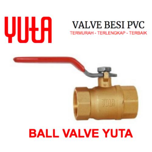Jual YUTA Ball Valve 1 inch / Stop Kran-Keran 1" YUTA - Jakarta Pusat ...