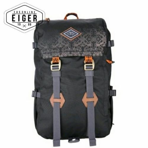 Jual Eiger ransel LT 14" backpack pillars born 0359 black original ...