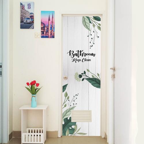 Jual Stiker Pintu Kamar Mandi Dinding Toilet Wall Sticker Wallsticker ...