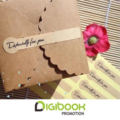 Jual Sticker Label Kertas Coklat / Sticker Craft Print Custom Kertas A3 ...