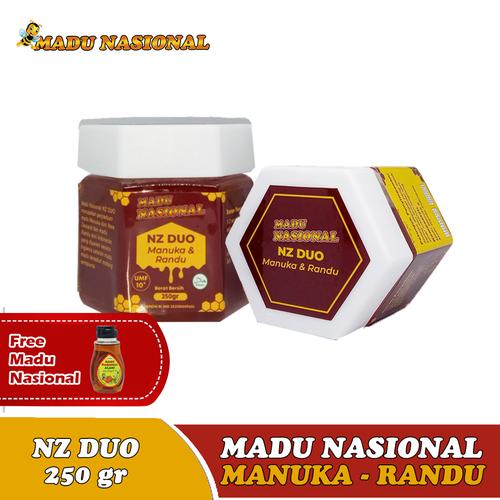 Promo Madu Nasional NZ Duo Manuka + Randu UMF10+ 250gr Extra Propolis ...