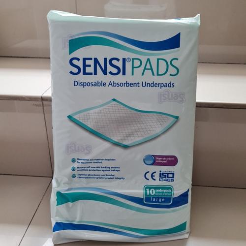 Jual Sensi Pads Size L (60x90cm) isi 10 Underpads (1 DUS isi 12 pack ...