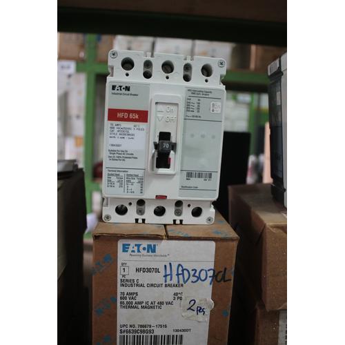 Jual MCCB 3P 70A 65KA 600VAC/250VDC, Series C-HFD3070L-CUTLER HAMM ...