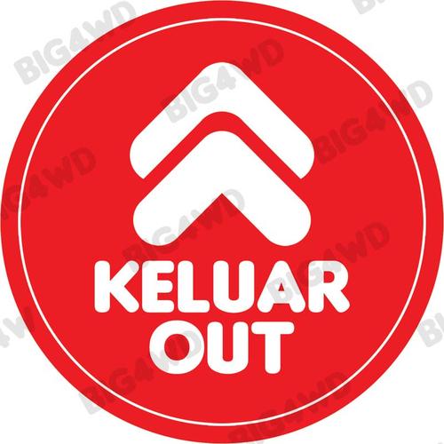 Jual STIKER PANAH MASUK - IN / KELUAR - OUT DUA BAHASA BILLINGUAL ...