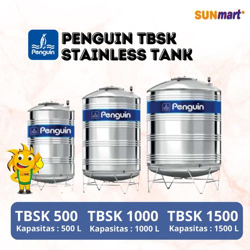 Jual TANGKI AIR / TANDON AIR PENGUIN STAINLESS STEEL TANK - 500 - Kota ...
