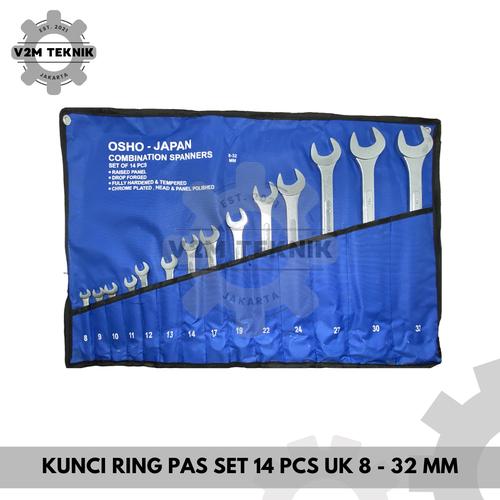 Jual Kunci Ring Pas 8-32 MM / Ring Pas Serbaguna Set 14 Pcs / Ring Pas ...