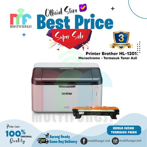 Promo Printer Brother HL-1201 Monochrome Original Hitam Putih HL1201 HL ...