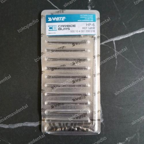Jual SS WHITE Dental Carbide Tungsten Bur Round / bur tulang - HP-7 ...