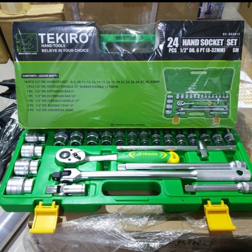Jual kunci sok tekiro 24pcs 8-32 6pt box plastik - hand socket set tekiro - Jakarta Barat - daya ...